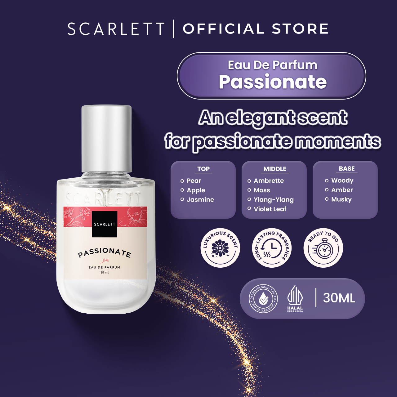 Scarlett Whitening Eau De Parfum Passionate | Scarlett